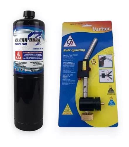 Kit Soplete Con Boquilla Y Gas Turner Para Soldar Refrigerac Envío gratis