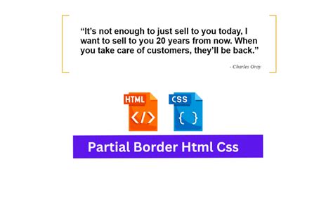 create partial border using css