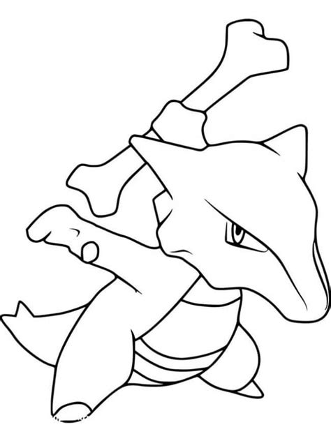 Desenhos De Pokemon Marowak Para Imprimir E Colorir Pintar