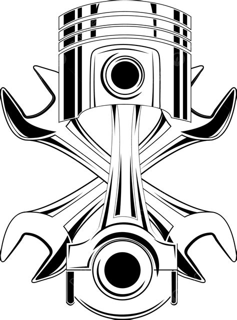 Pistón De Vector Automotriz PNG dibujos Pistón Automotor