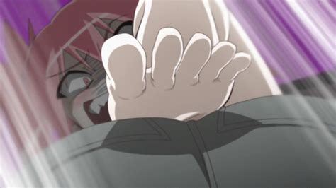 Lunar Hitting Nagasumi In The Groin Crotch Area With Her Foot Anime