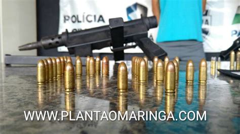 Polícia Civil apreende submetralhadora revolver espingarda munições