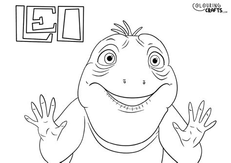 Leo Netflix Movie Printable Colouring Page Colouring Crafts