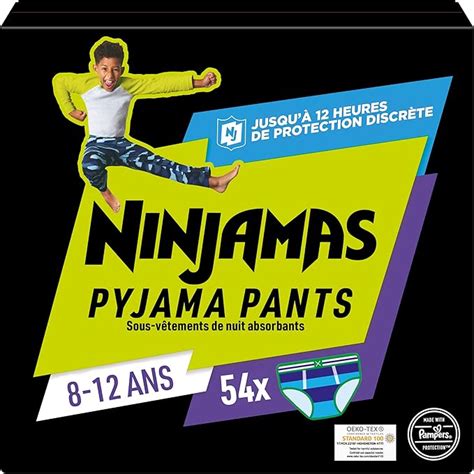 Pampers Ninjamas Couches Culottes Pour Pipi Au Lit Taille Ans