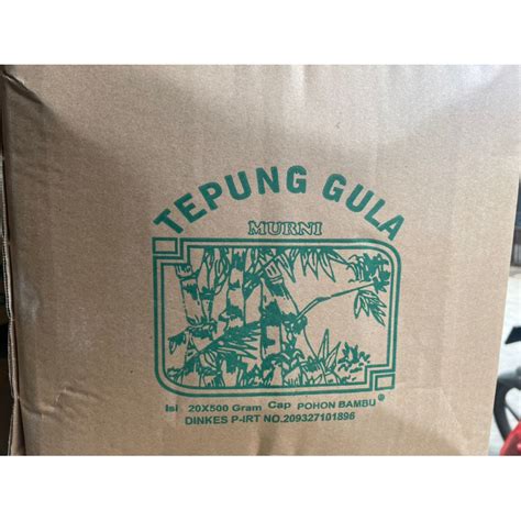 Jual Gula Halus Pohon Bambu 1 Dus Tepung Gula Pohon Bambu Shopee
