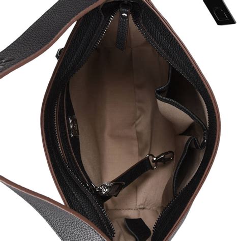 Etrier Ecuyer Sac Besace Cuir Noir