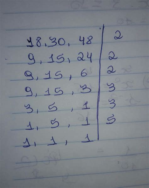 Minimo Multiplo Comum De 18 30 E 48 Brainly Br