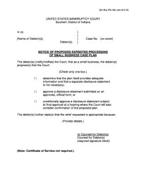 Fillable Online Insb Uscourts P PSKBAPCPA FormsDir FormsForm 203