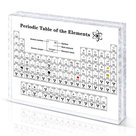 Buy Original Periodic Table With Real Elements Inside Real Periodic