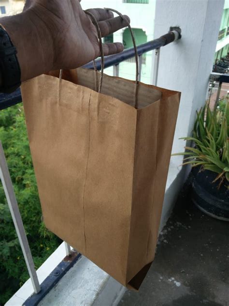 Handle Brown Paper Carry Bags For Shopping Capacity 2kg At Rs 6 In