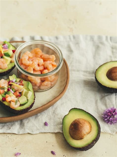Avocat Farci Pamplemousse Crevettes Fresh