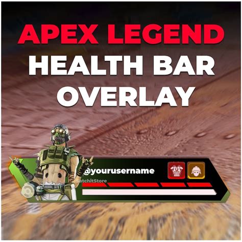 OCTANE Banner Animated Or Static Apex Legends Health Bar Overlay For