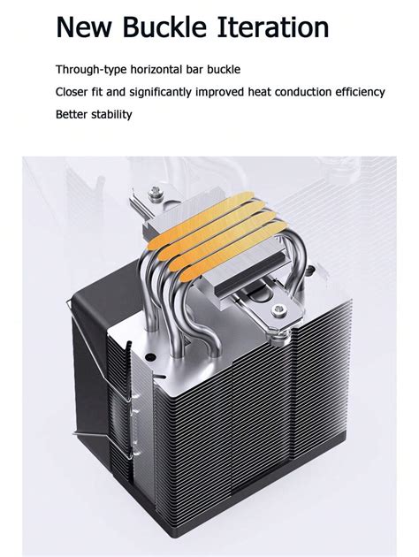 Jonsbo CR 1400 EVO ARGB CPU Cooler 4 HeatPipe Tower 5V 3 PIN ARGB