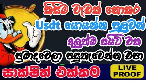 How To Earn Free Usdt Sinhala Usdt Mining Sinhala Free Usdt E Money