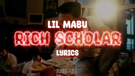 Lil Mabu Rich Scholar Lyrics Youtube