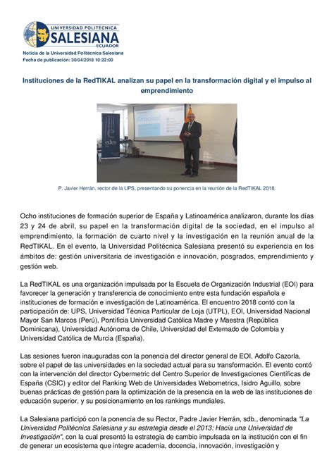 Calaméo Instituciones De La Redtikal Analizan Su Papel En La