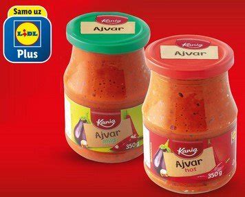Ajvar blagi ili ljuti Kania 350 g Lidl Akcija Njuškalo katalozi