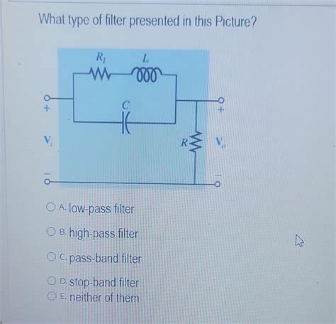 Solved What Type Of Filter Presented In This Picture A Chegg