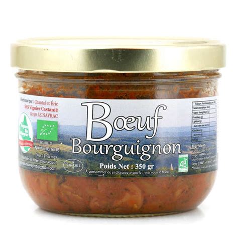 Boeuf bourguignon bio Plat cuisiné fermier de l Aveyron Paysans Bio