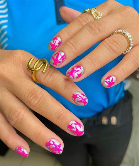 Cute Summer Nails For Orange Pink Red Nails