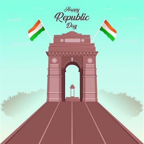 Premium Vector Republic Day Creative Illustration India