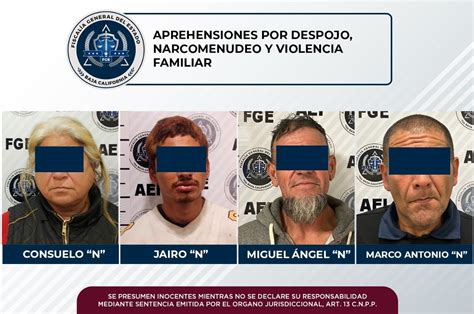 Despojo posesión de drogas y violencia familiar motivos de arrestos en