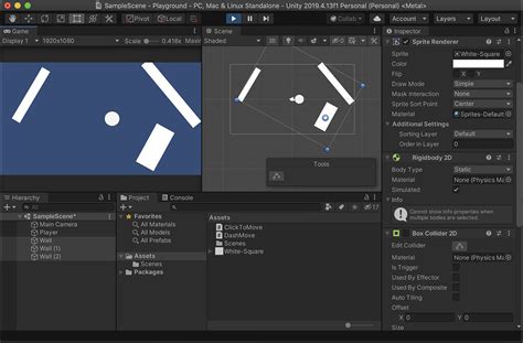 beginner adding a 2d collider randomly moves player off screen when game starts questions