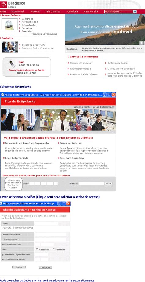Site Bradesco Saúde Como se Cadastrar passo a passo