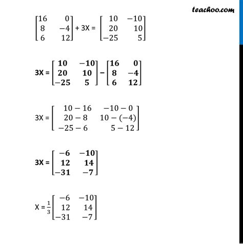 example 8 find matrix x such that 2a 3x 5b examples