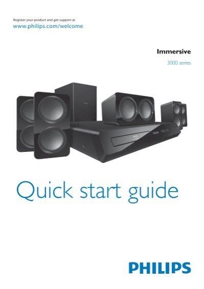 Philips Home Cinéma 5 enceintes Guide de mise en route ESP
