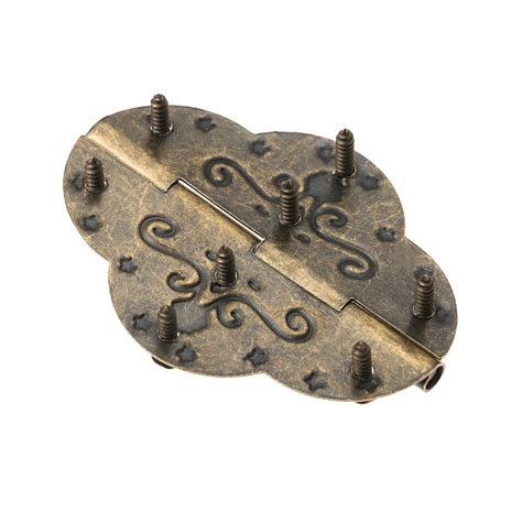 Charnières de meuble en Bronze Antique 69x53mm 2 pièces pour boîte à