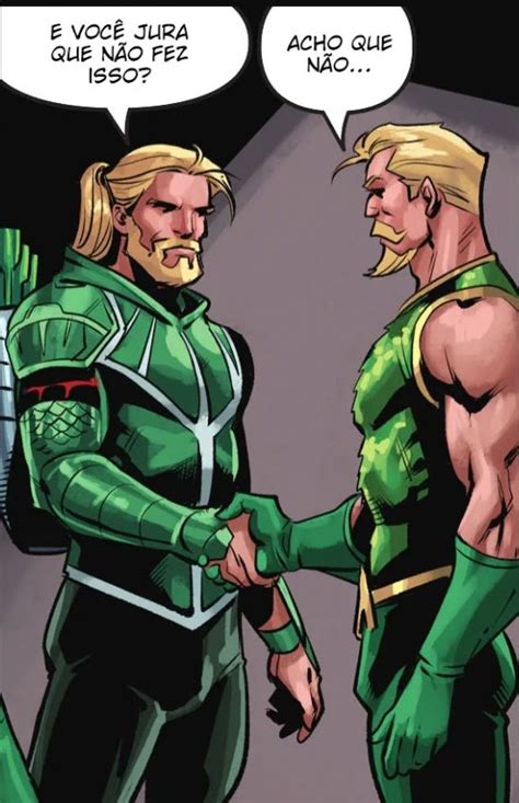 Nação DC on Twitter O Aquaman e o Arqueiro Verde trocados de lugar