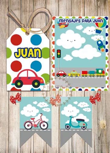 Kit Personalizado Imprimible Autitos Cumple Varón Promo MercadoLibre