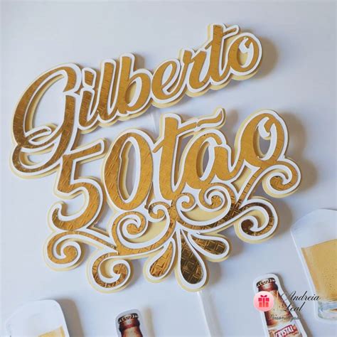 Topper De Bolo Masculino Ideias Que V O Te Inspirar