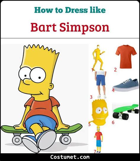 Bart Simpson The Simpsons Costume For Cosplay Halloween