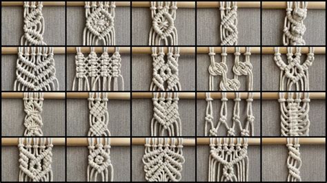 20 Pattern Elements For Your Macrame Projects Macrame For Beginners