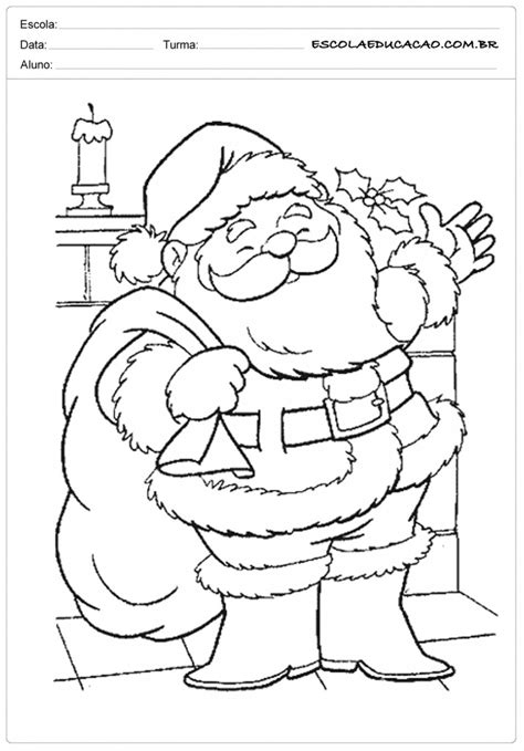 60 Desenhos De Papai Noel Para Colorir E Imprimir