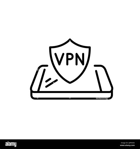 VPN Protected Secure Connection For Smartphone Pixel Perfect Editable