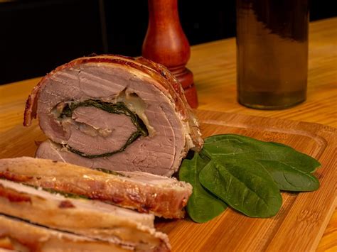 Coxão mole suíno recheado espinafre e bacon Receitas Sadia Receitas