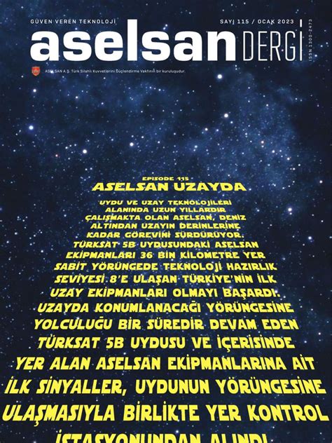 Aselsan Dergi Ocak 2023 Magazine Get Your Digital Subscription