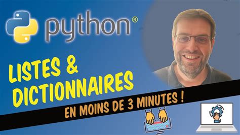 python® listes and dictionnaires youtube