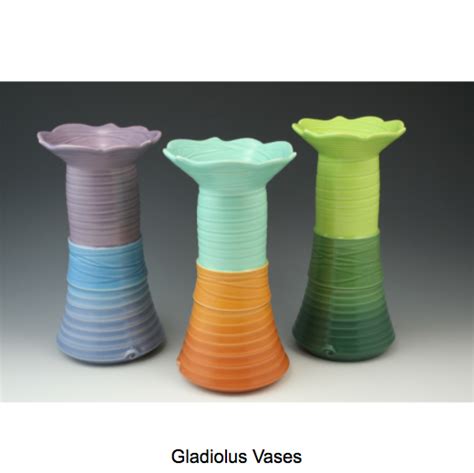 Vases Pottery Handmade Colorful Flower Vases Marge Margulies Pottery
