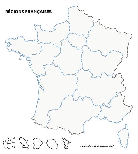 Champ De Mines Autrement Imaginatif Carte De France Des Regions Vierge