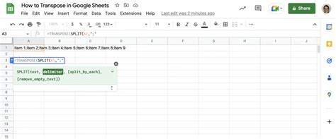 How To Transpose In Google Sheets Function Layer Blog