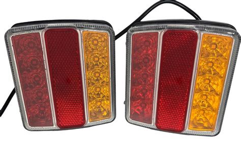 LAMPY TYLNE LED DIODOWE ZESPOLONE TYLNYCH DO PRZYCZEPY PRZYCZEPKI