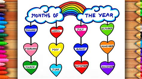 Months Of The Year Chart Free Printable Worksheets Library