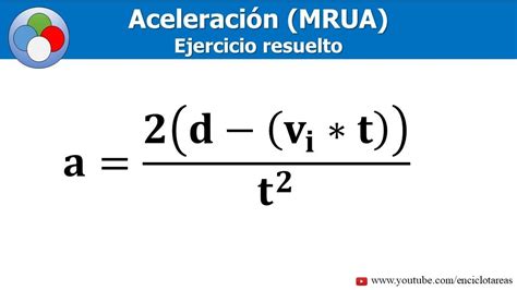 Ejercicio resuelto de aceleración MRUA Parte 2 Ejercicios resueltos