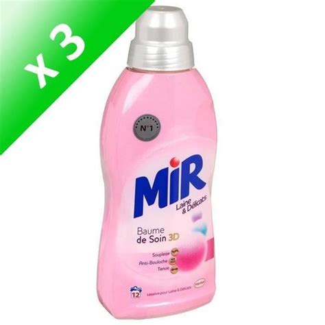 MIR Laine lessive liquide concentrée 750ml Lot de 3 Cdiscount