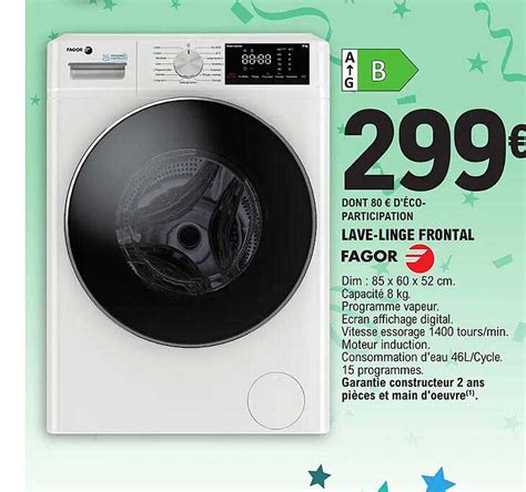 Promo Lave Linge Frontal Fagor Chez E Leclerc ICatalogue Fr