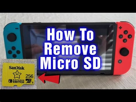 How To Remove A Micro SD Card From A Nintendo Switch YouTube
